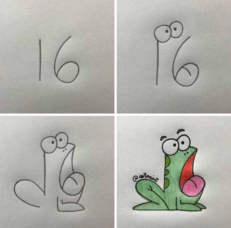 Desenho para Desenhar Passo a Passo: Sapo simpático divertido