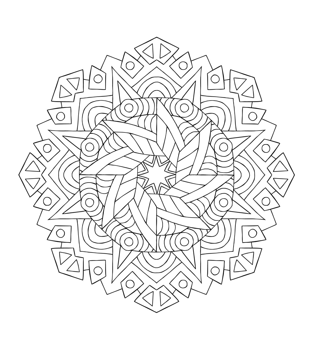 Desenhos de Mandala para Imprimir e Colorir