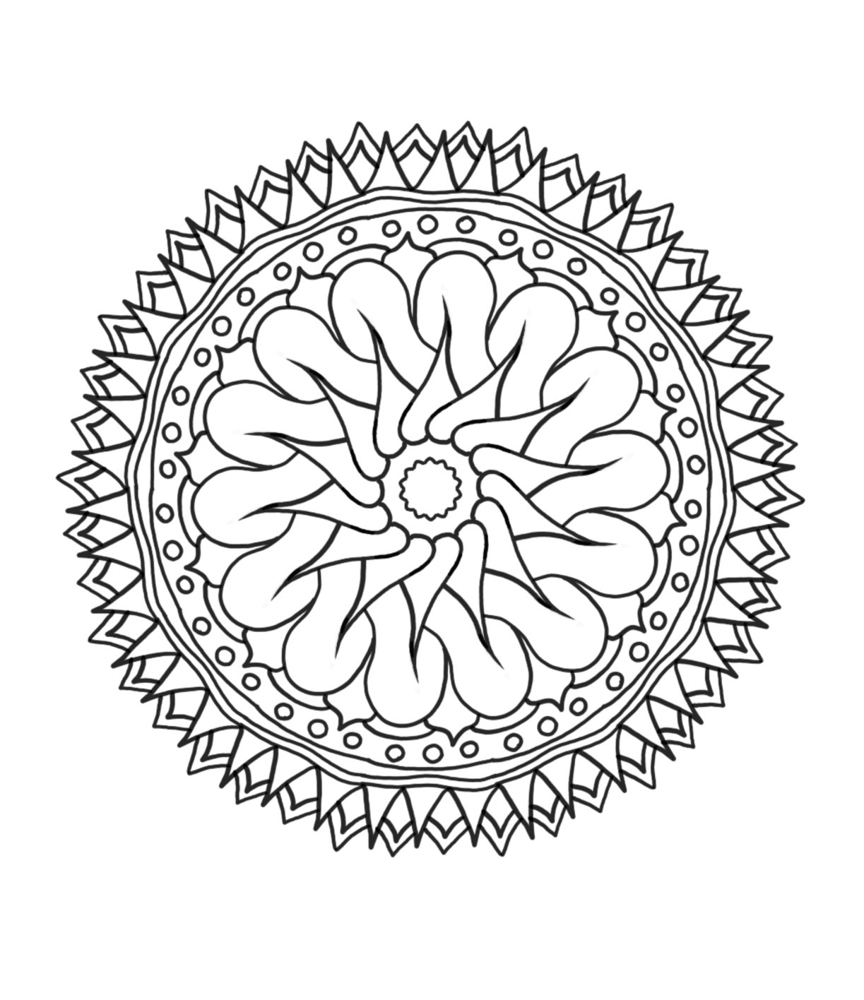 Desenhos de Mandala para Imprimir e Colorir