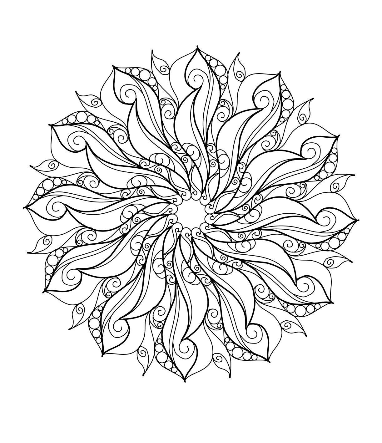 Desenhos de Mandala para Imprimir e Colorir