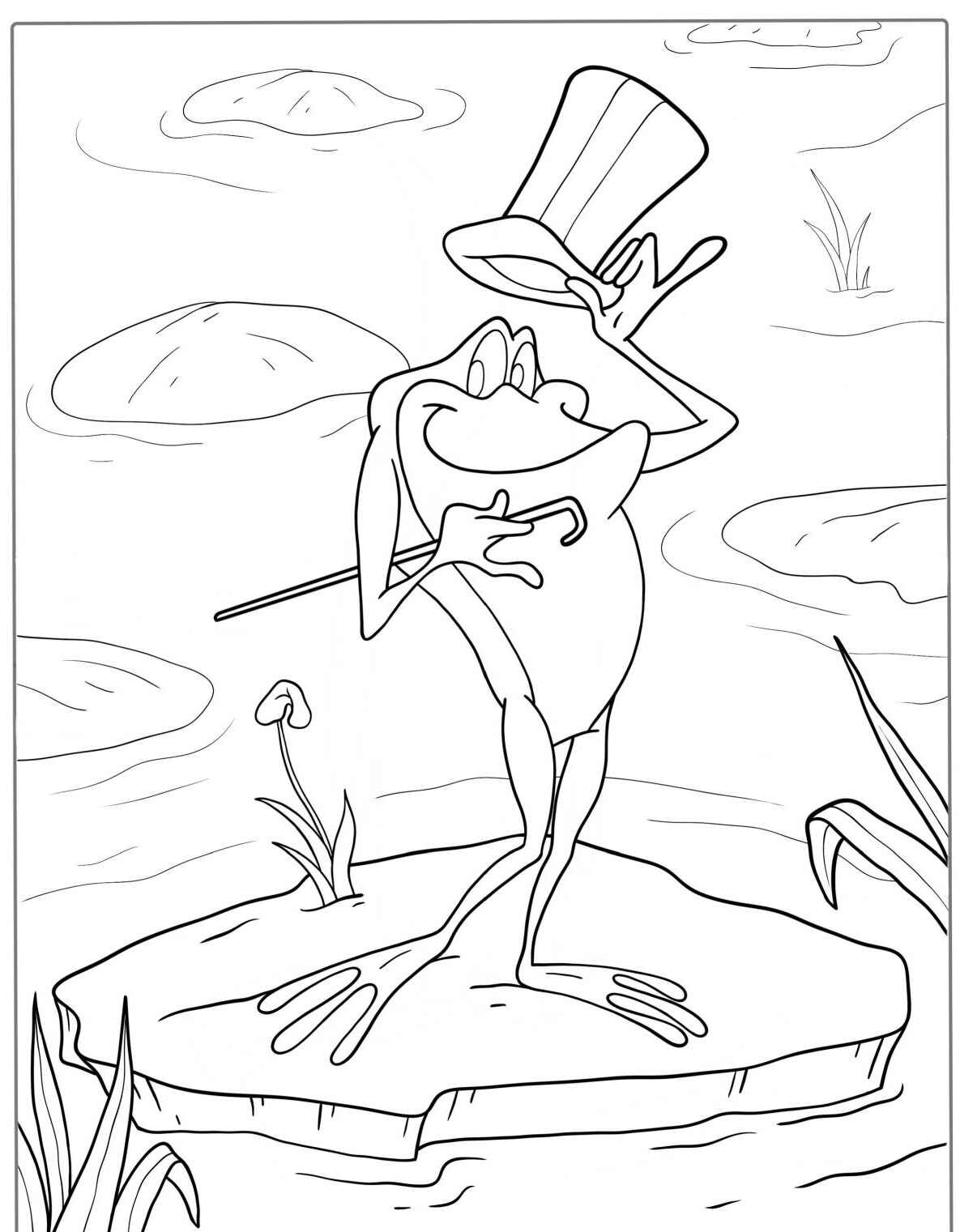 Dibujos de ranas para colorear